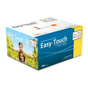 Easy Touch Safety Pen Needles 29g 5/16″(8mm)100 Ct – DiabetesSupplies4Less