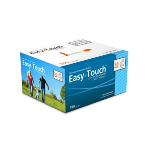 Easy Touch Safety Pen Needles 29g 5/16″(8mm)100 Ct – DiabetesSupplies4Less